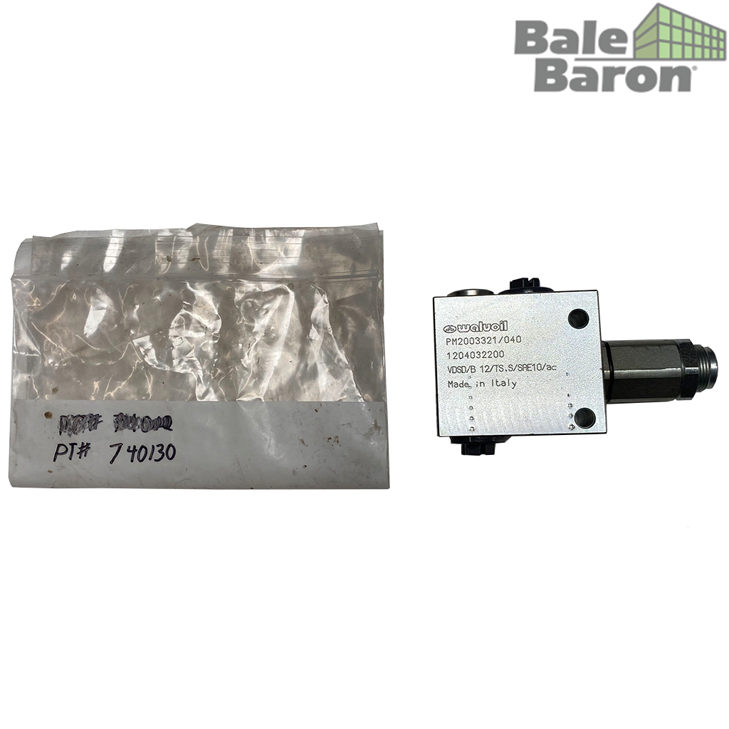 740130 - Hydraulic Sequence Valve – Speedy Grease (Bale Baron UK Ltd)